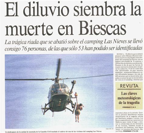 Biescas 20 Años Después La Tragedia Que Marcó A Toda Una Generación