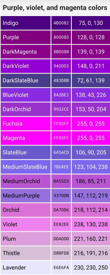 Html Color Names Tumbex