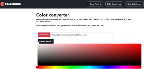 4 principais conversores de código HEX para RAL