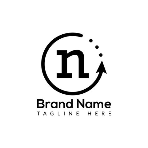 Premium Vector Abstract N Letter Modern Initial Lettermarks Logo Design