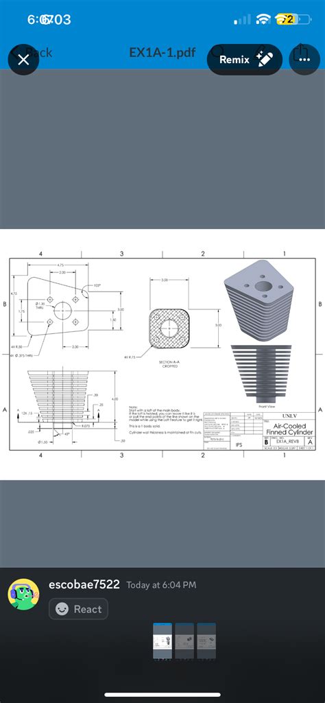 Solved Give Step By Step For This Solid Works Part