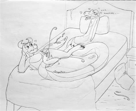 Rule 34 2 Penises Ahe Gao Animal Genitalia Animal Penis Anthro Anthro On Feral Bed Bedroom