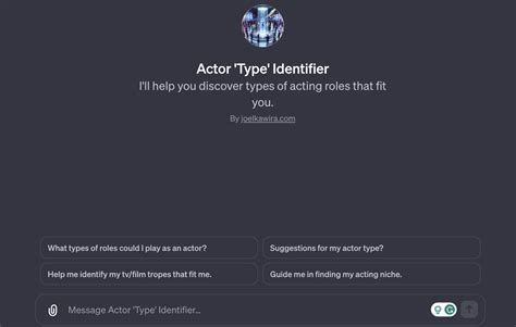 Ai Actor Type Finder Tool Identify Your Acting Niche Instantly Joel