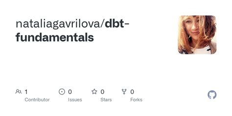 Github Nataliagavrilovadbt Fundamentals