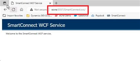 How To Validate The SmartConnect 21 WCF Service After Installation