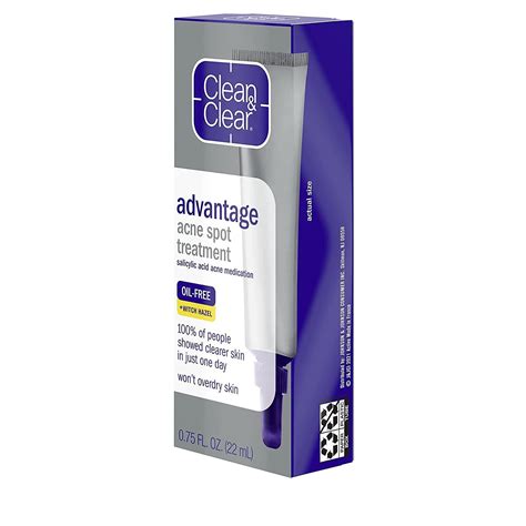 Clean And Clear Advantage Acne Spot Treatment Gel Cream With 2 Salicylic