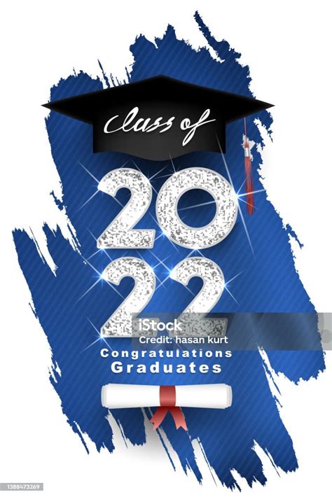 졸업 2022 벡터 텍스트 실버 디자인 축하 이벤트 티셔츠 파티 고등학교 또는 대학 졸업생의 클래스 인사말 초대장 카드 레터링 졸업식에 대한 스톡 벡터 아트 및 기타 이미지