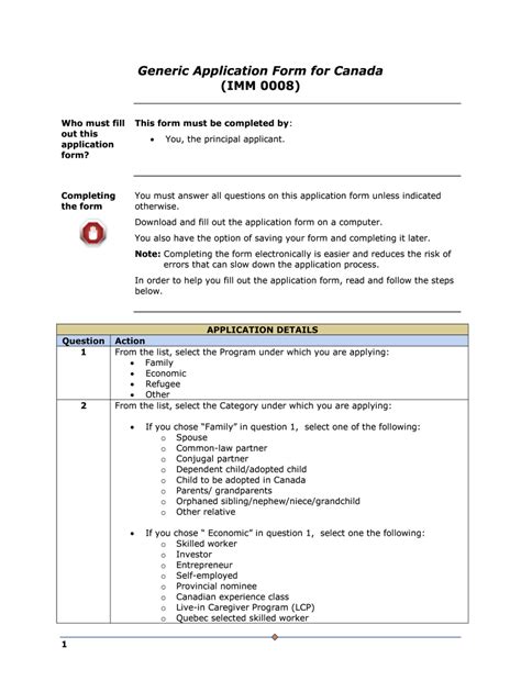Generic Application Form For Canada Imm 0008 Airslate Signnow
