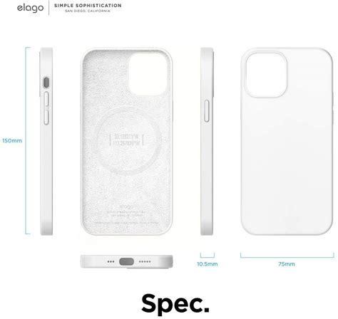 Magsafe Silicone Case For Iphone 12 Pro Max White Elago Slg Design