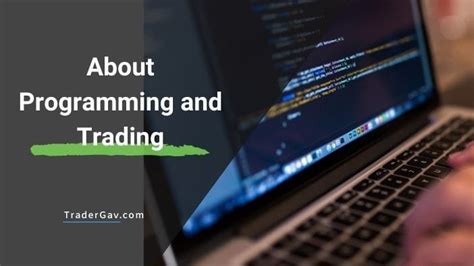 about programming and trading