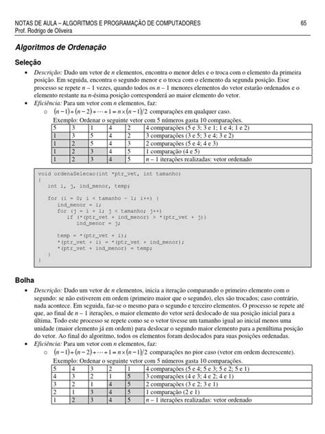 Notas De Aula Algoritmos E Programacao D Pdf Algoritmos Ciência