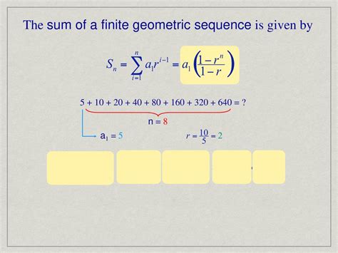 the sum of the infinite and finite geometric sequence ppt download