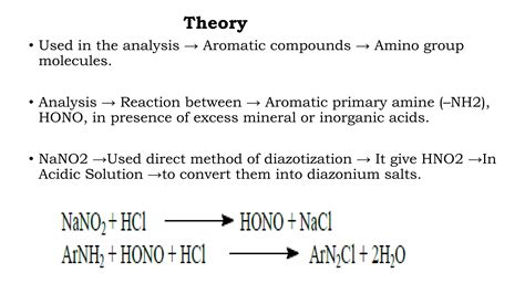 Diazotization Reaction Pptx