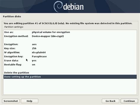 How Can I Install Debian With Full Disk Encryption And A Custom Sized Swapfile Unix And Linux