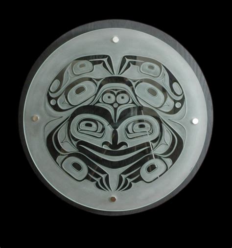Wise Frog Carved Glass By Alano Edzerza Northwest American Native