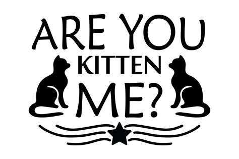 Are You Kitten Me Graphic By Vector Lab · Creative Fabrica