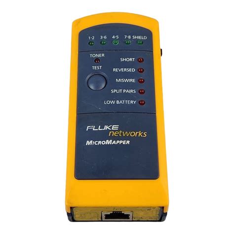 Fluke Networks Micromapper Wiremap Tester No Wire Or Remote Ebay