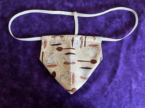 Mens Coffee Cup Spoon String Thong Male Lingerie Waiter Underwear Etsy