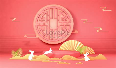 중순 가을 축제 전기 쇼핑몰 배경 사진 및 창의적인 일러스트 무료 다운로드 Lovepik