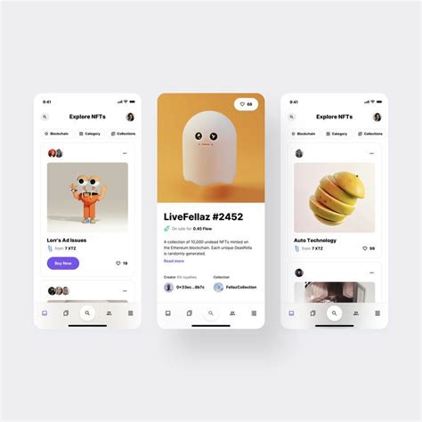 Mobile Nft Marketplace Neoft Ui Kit