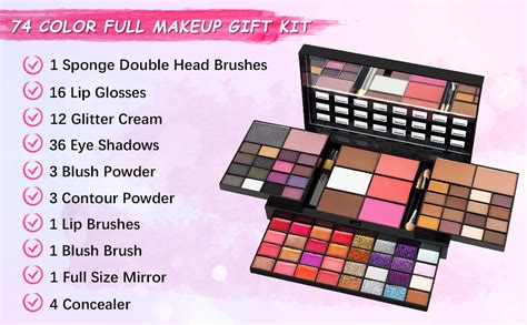 Ultimate All In One Makeup T Kit 74 Colors Palette With Eyeshadow