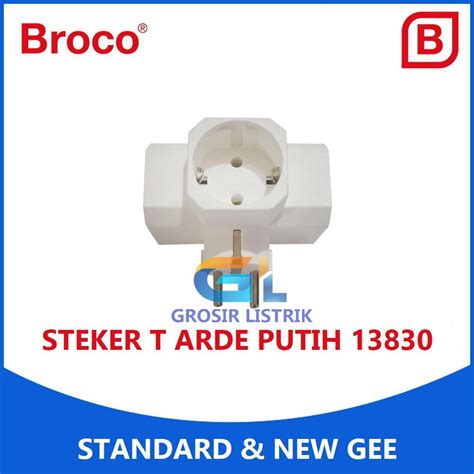 Jual Broco Steker T Arde Persegi Putih Colokan Te Cabang P White Original Grosir Promo