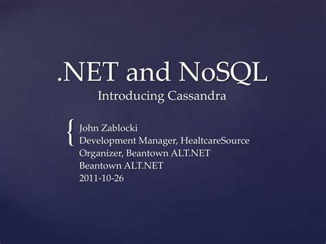 Ppt Net And Nosql Introducing Cassandra Powerpoint Presentation Free Download Id1562061