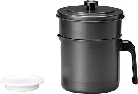 【楽天市場】日本製 フッ素コート 活性炭油ろ過ポットw 09l Kwp 09 高木金属：金物＆雑貨shop2030 中川商光