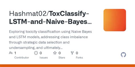 Toxclassify Lstm And Naive Bayes For Toxicity Detection Readme Md At