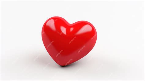 Premium Ai Image Red Hearts Model On The White Isolated Background