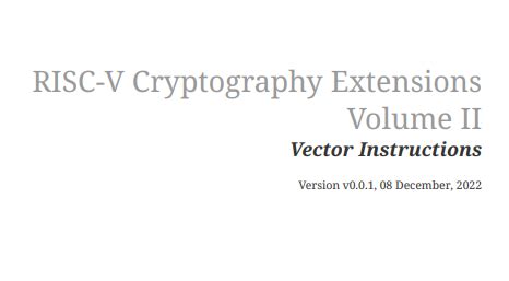 Draft Spec Version Number And Date Unmodified Issue Riscv Riscv Crypto GitHub