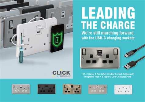 Scolmores Type C USB Sockets Available In All Ranges Professional Electrician