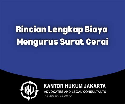 Biaya Mengurus Surat Cerai Tanpa Sidang Homecare24