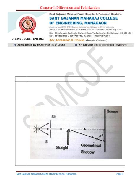 Diffraction And Polarization 1 Pdf Diffraction Angular Resolution