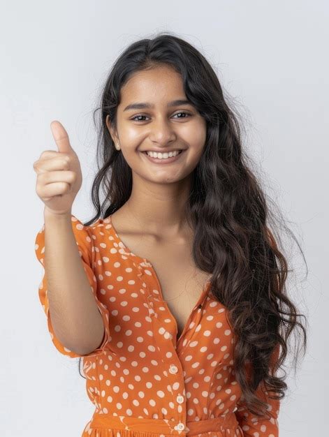 Portrait Of A 24yearold Smart Indian College Girl Premium Ai