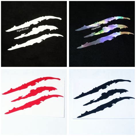 Jual Sticker Cakaran Sticker Cakar Monster Cutting Shopee Indonesia