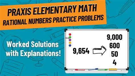 Operations And Rational Numbers Practice Problems For Praxis Elementary