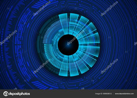 Cyber Security Concept Background Abstract Futuristic Vector Illustration Design Stock Vector By