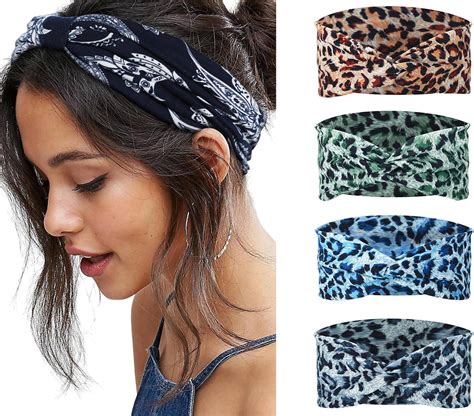 Yonuf Fashion Headbands For Women Wide Headband Yoga