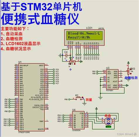 【proteus仿真】【stm32单片机】便携式血糖仪单片机测血糖 Csdn博客