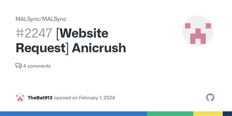 Website Request Anicrush · Issue 2247 · Malsyncmalsync · Github