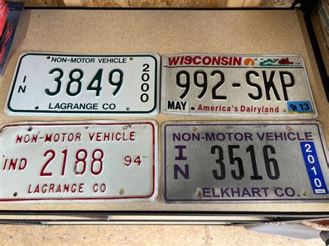 Lot 183 Four License Plates Special Interest Estate Sales