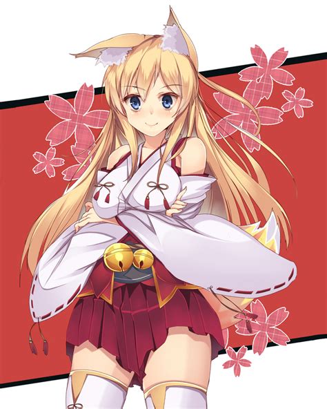 Неко Neko Nekomimi Kitsune Anime Kitsunemimi кицуне кицунэ