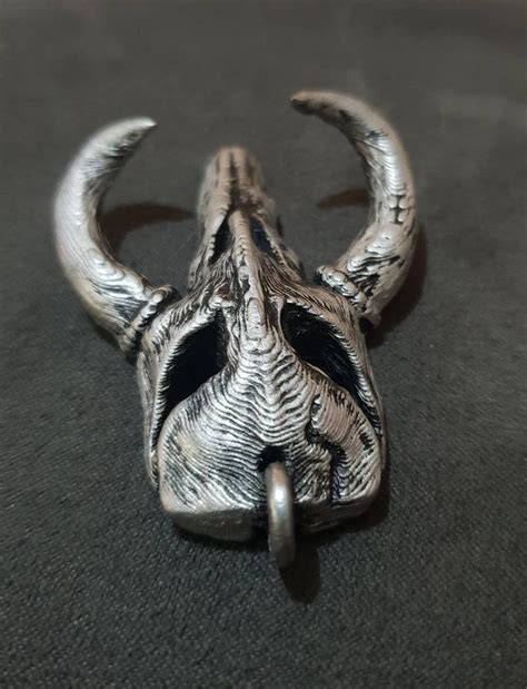 Mandalorian Mythosaur Skull Pendant 3d Printed Prop Raw Etsy Australia
