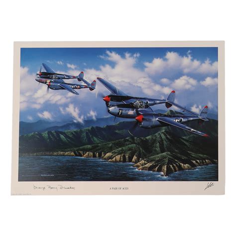 Marge Bong Drucker Signed Stan Stokes A Pair Of Aces Lithograph Aiv Pristine Auction