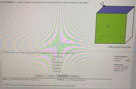 solved problem 2 a point charge is positioned at the