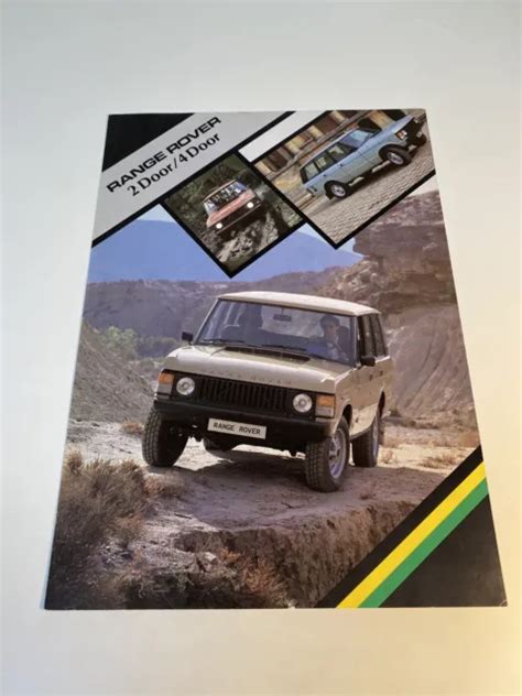Range Rover 24 Door Car Sales Sheet Brochure Uk Market 1982 Free