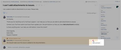 Manage A Ticket Youtrack Server Documentation