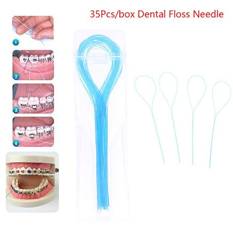 치과용 치실 교정기 바늘 치아 브래킷 교정 브릿지 사이 와이어 홀더 견인 교정기 35 개세트 Aliexpress