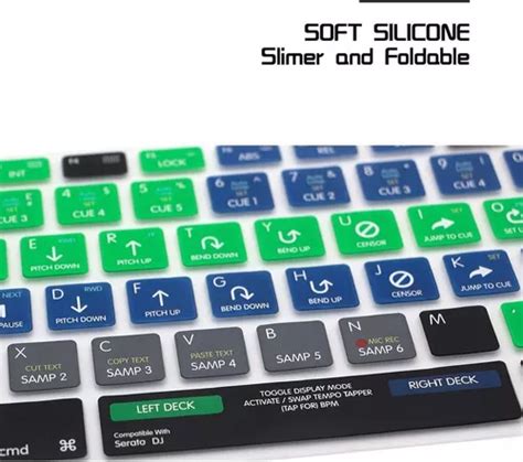 Hrh Serato Dj Functional Shortcuts Hotkey Silicone Keyboard Envío Gratis